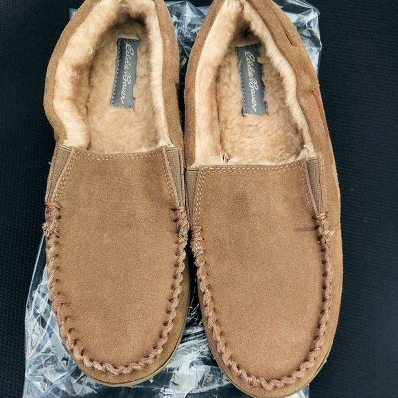 Eddie Bauer | Shoes | Eddie Bauer Suede Memory Foam Moccasin Slippers ...